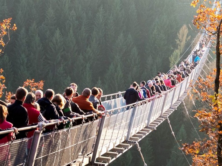 Hängebrücke im Hunsrück: Höhenrausch auf der Geierlay